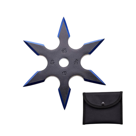 4-INCH 6 Points Throwing Star with Pouch – Smart Pulse Safety